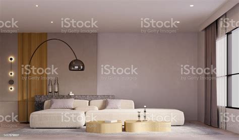 3d 렌더링 3d 일러스트레이션 인테리어 장면 및 모형 거실 인테리어 디자인 벽 모형 소파에 대한 스톡 사진 및 기타 이미지 Istock