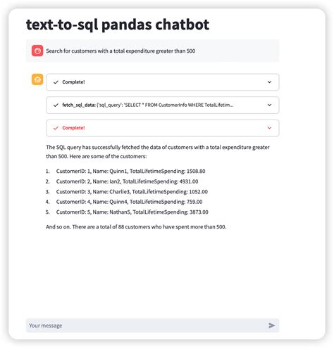 Text To Sql Pandas Chatbot Agent Devcxxxx 博客园