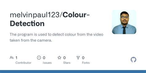 Github Melvinpaul123 Colour Detection The Program Is Used To Detect Colour From The Video