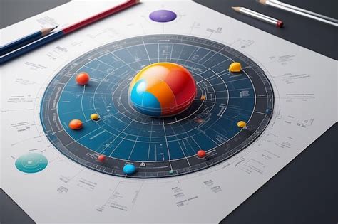 Scientific Diagram Illustration Mockup Premium Ai Generated Image