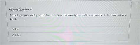 Solved Reading Question 4according To Your Reading A