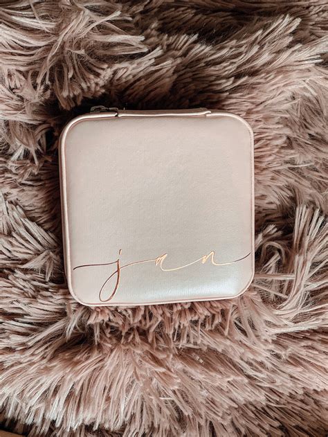 Personalized Travel Jewelry Case Jewelry Box Bridesmaid Etsy