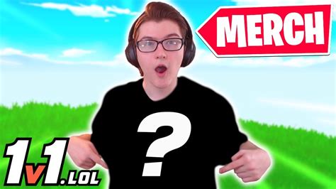 My New 1v1 Lol Merch Youtube