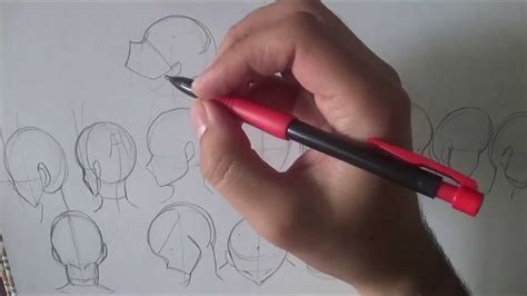 How To Draw Manga Heads Rotation Youtube
