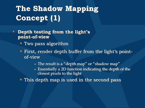 Ppt Shadow Mapping With Todays Opengl Hardware Powerpoint Presentation Id