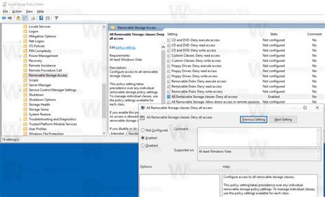 Disable Access To All Removable Storage Devices In Windows