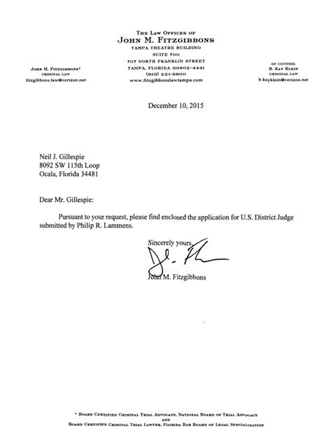 Philip R Lammens Application For Us District Judge Jul 23 2015 Redacted Pdf Law Clerk