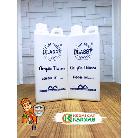 Jual Thinner Acrylic Classy Pengencer Cat Motor Cat Kayu Cat Mobil