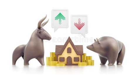 Bullish And Bearish Trends Of Realty Stock Illustration Illustration