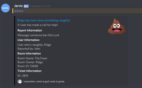 jarvis the arcturus discord logging bot [beta release] ragezone mmo development forums