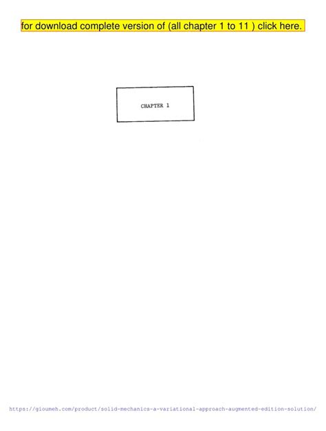 PPT Solution Manual Of Solid Mechanics A Variational Approach Augmented Edition PowerPoint