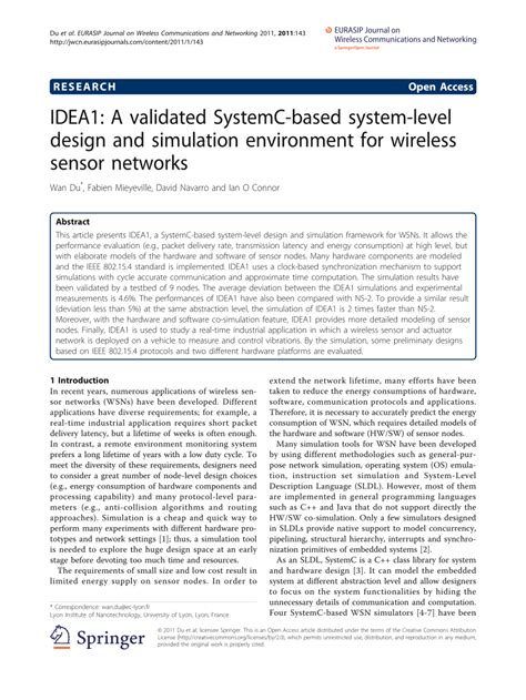 Pdf Idea1 A Validated Systemc Based System Level Design And