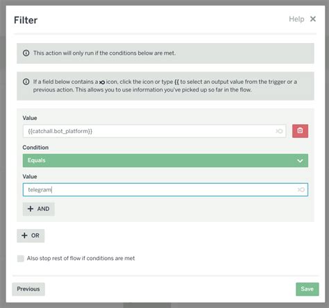 Telegram Actions Flow XO Help Center