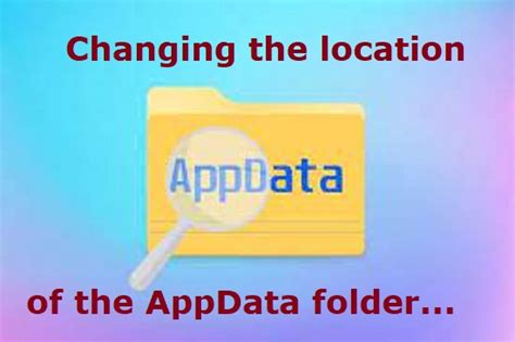 Changing The AppData Folder Location Ars Scriptum