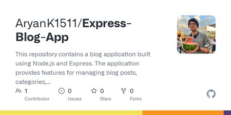 GitHub AryanK1511 Express Blog App This Repository Contains A Blog