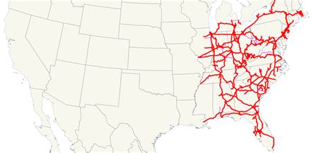 最も欲しかった Csx Norfolk Southern Map 220550 Csx Norfolk Southern