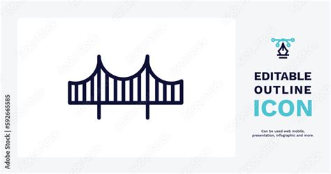 Bridge Outline Icon Thin Line Bridge Outline Icon From User Interface Collection Outline