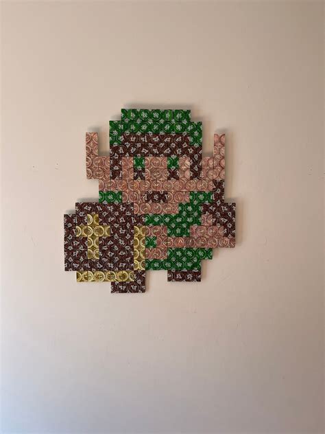 Legend Of Zelda Link 8 Bit Pixel Art Etsy