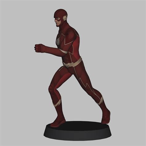 Stl File The Flash The Flash Cw Low Poly 3d Print・3d Printer Model To