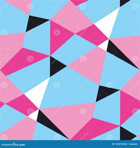 Abstract Triangles Hand Drawn Seamless Patter Stock Vector Illustration Of Clipart Flat