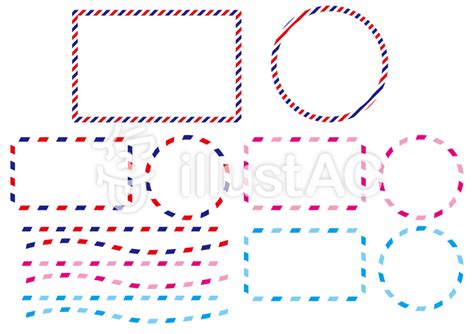エアメールフレームイラスト No 543167無料イラストならイラストAC