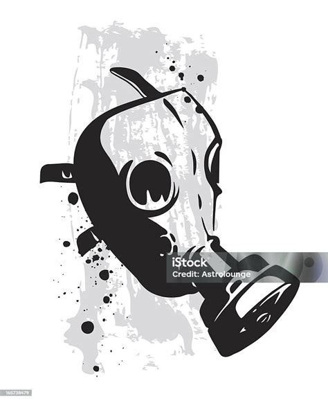 Gas Mask Graffiti Stencil