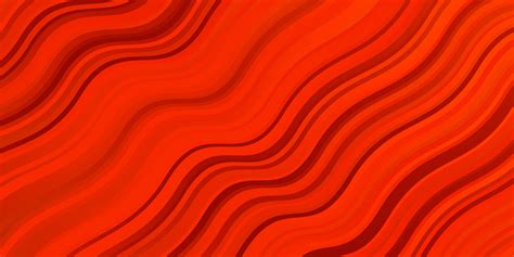Light Orange Vector Background With Curved Lines Abstract Gradient Illustration With Wry Lines