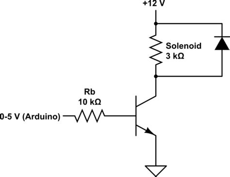 Help With Simple Arduino Transistor Solenoid Circuit Electrical