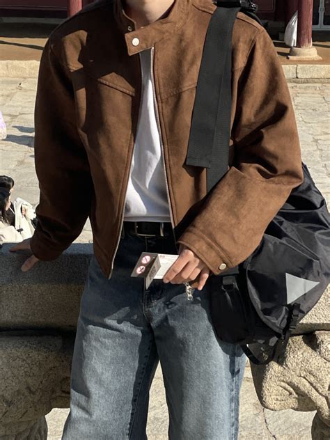 스탠다드업 남자 디바이 투웨이 바이커 스웨이드자켓 위시버킷