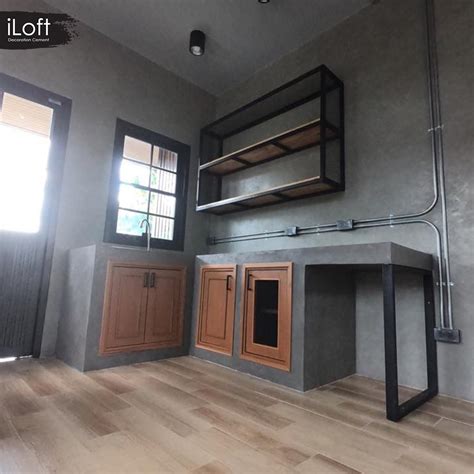 Iloft Mixed สีปูนขัดมันผสมเสร็จ พร้อมใช้งาน สี ลอฟท์ No 2 Industrial Iloft Decoration Cement