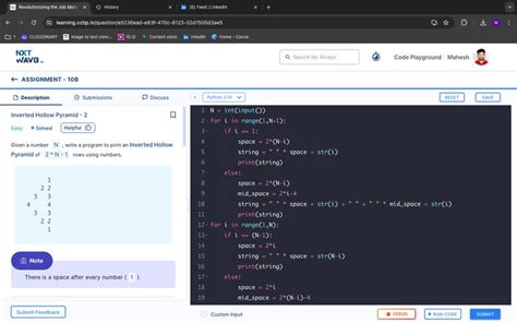 Mahesh P On Linkedin Day12 30daysofcodechallenge Happyleaning Nxtwave Ccbp Python