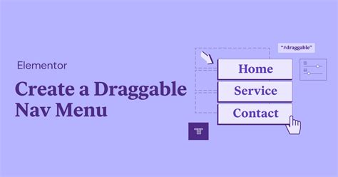 How To Create A Draggable Nav Menu With Elementor