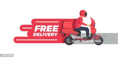 무료 배달 익스프레스 모토 스쿠터 일러스트 아이콘 광고 배달에 대한 스톡 벡터 아트 및 기타 이미지 배달 해운 나무 상자
