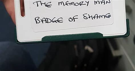 I Keep Forgetting My Badge At Work This Is My Temp Badge Album On Imgur