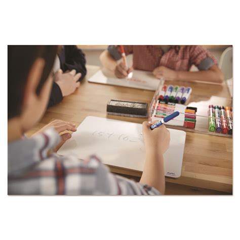 Low Odor Dry Erase Marker Starter Set Extra Fine Bullet Tip Assorted Colors 5 Set Boss