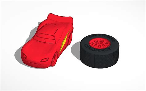 3d Design Lightning Mcqueen Tinkercad