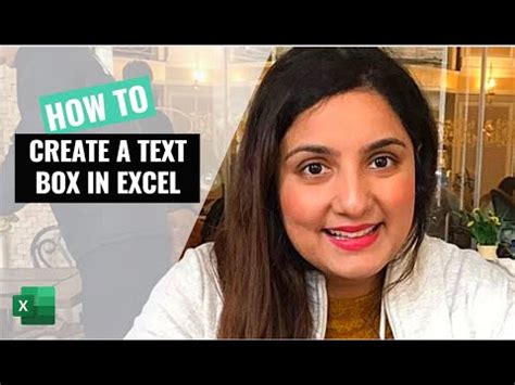 How To Insert A Text Box In Excel YouTube