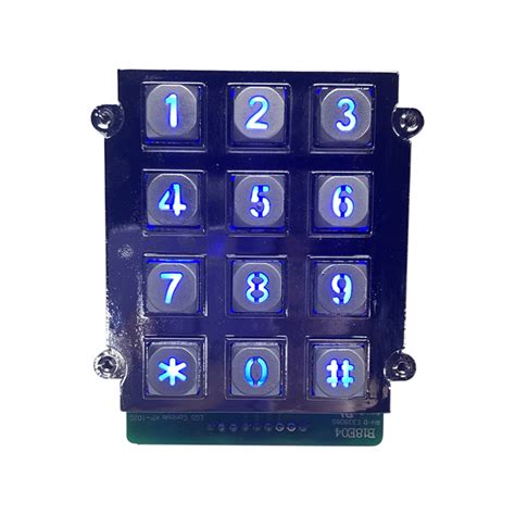 China RS485 Access Control Illuminated Numeric Industrial Rugged Keypad B661 Manufacturer And