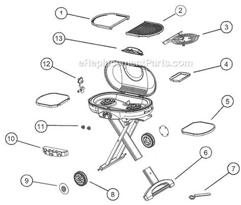 Coleman 9949 750 Roadtrip Grill Lxe Parts And Diagram