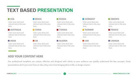 Text Based Presentation Download And Edit Powerslides™