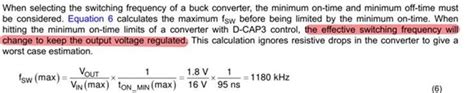 TPS J About The Maximum Switching Frequency Power Management Forum Power Management