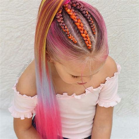 Как красиво покрасить девочке волосы дома - 96 фото