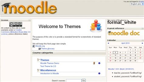 Front Page Moodledocs