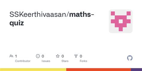 Github Sskeerthivaasan Maths Quiz