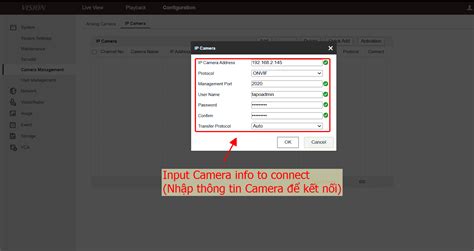 Adding Tapo Camera To Hikvision Recoder Application System