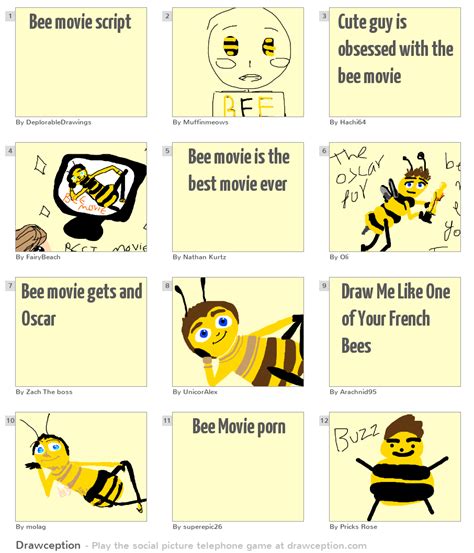 Bee Movie Script Drawception