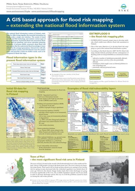 A Gis Based Approach For Flood Risk Mapping Pdf