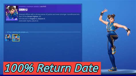 Will Chun Li Come Back To Fortnite In 2024 Rhody Mariann