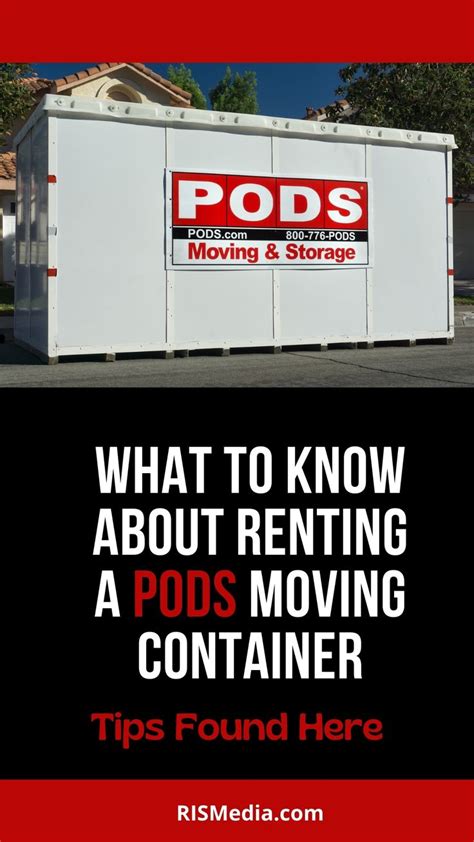 Renting A Pods Moving Container What To Know Real Estate Tips Pods Moving Real Estate Articles