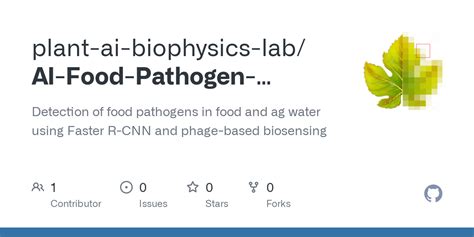 Github Plant Ai Biophysics Lab Ai Food Pathogen Detection Detection Of Food Pathogens In Food